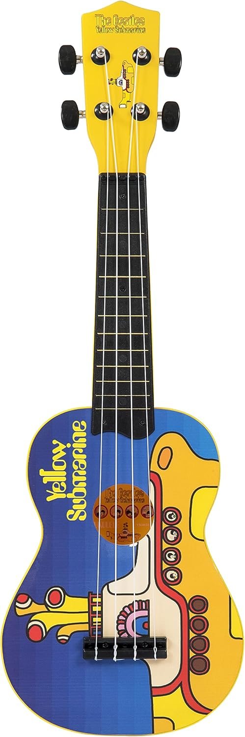 JHS Instruments The Beatles Ukulele Yellow Submarine Blue Design Sopra