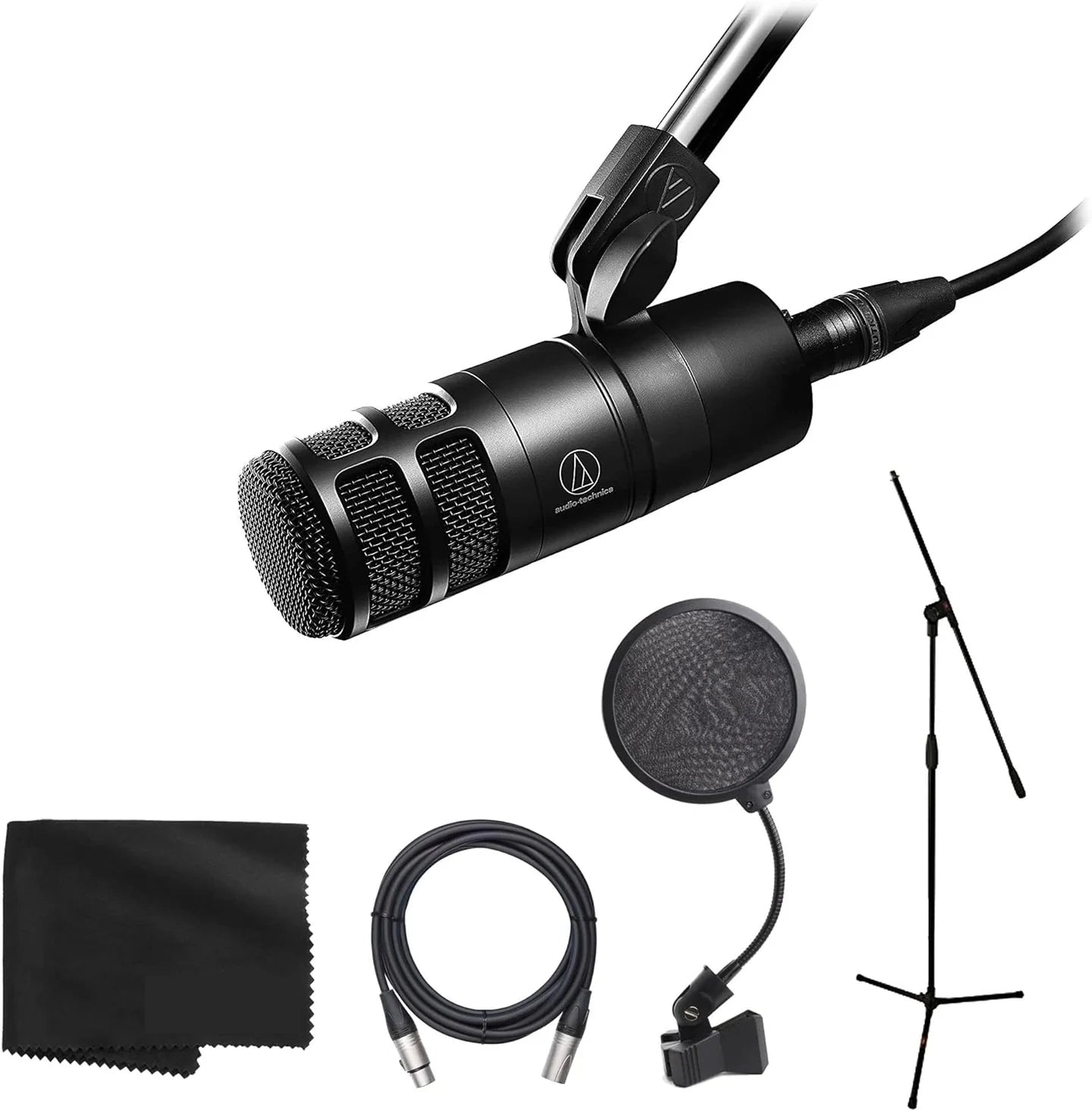 Audio Technica AT2040 Mic 20 Series Front Address Dynamic Mic + Tripod