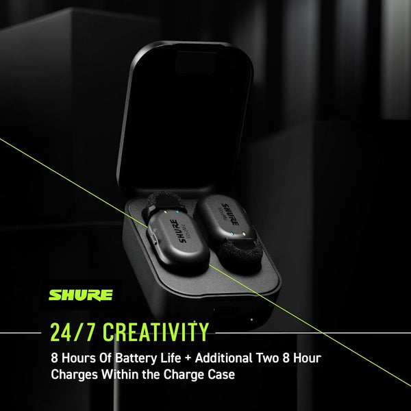 Shure MV-TWO-KIT-Z7 MOVEMIC TWO RECEIVER KIT Wireless Lavalier Microph ...