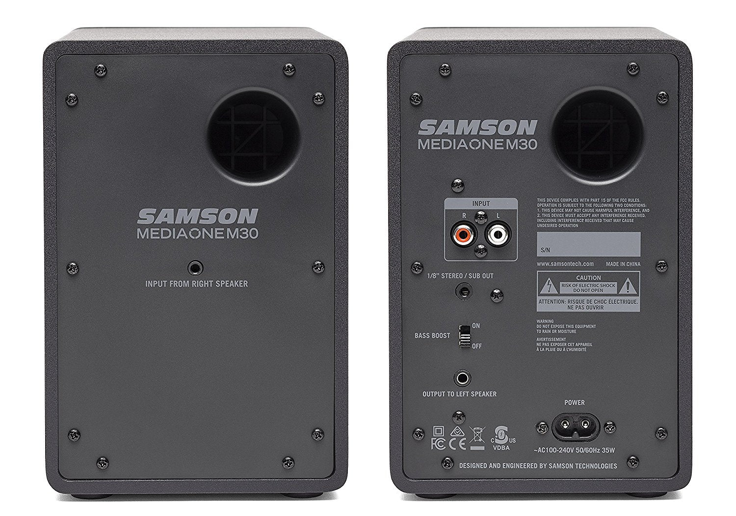 Samson SAM30 Powered Studio Monitors (PAIR) (Open Box)