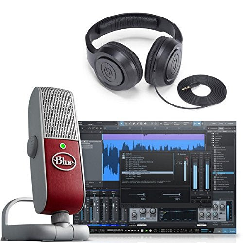 Blue Raspberry Studio Portable USB & Lightning Microphone with Rec