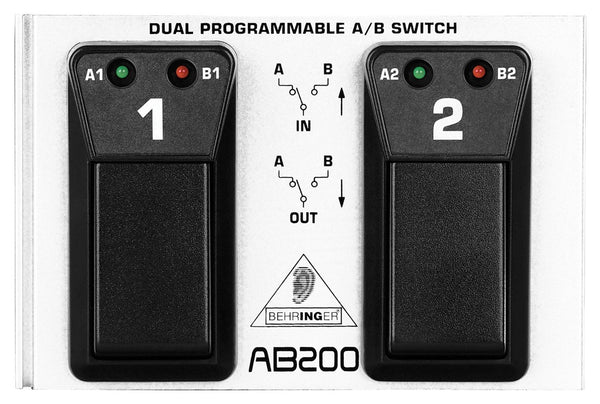 Behringer DUAL A/B SWITCH AB200 Ultra-Flexible Dual Programmable Foots ...