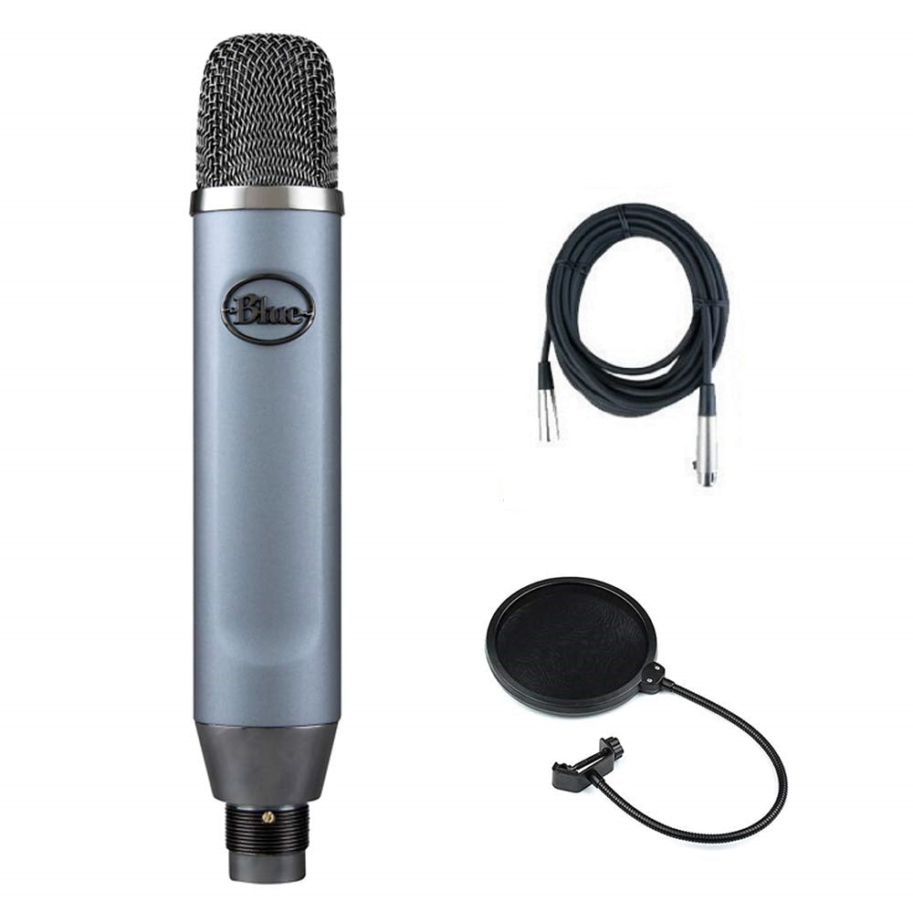 Blue Ember Small Diaphragm Studio Condenser Microphone with XLR-XLR Ca